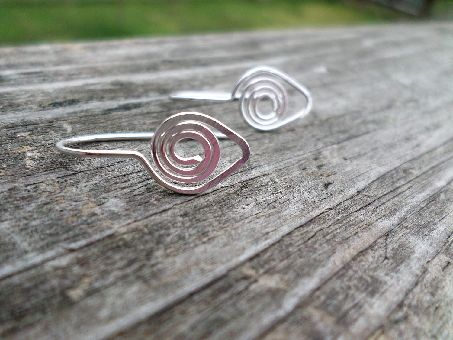 Swan Ear Wires Hand Forged Choose From Sterling Silver - Etsy