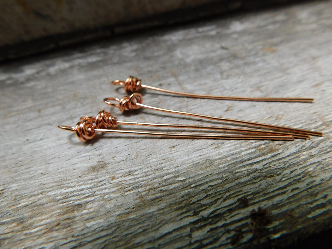 Artisan Series Thick Wrapped Eye Pins Choose From Sterling Silver ...
