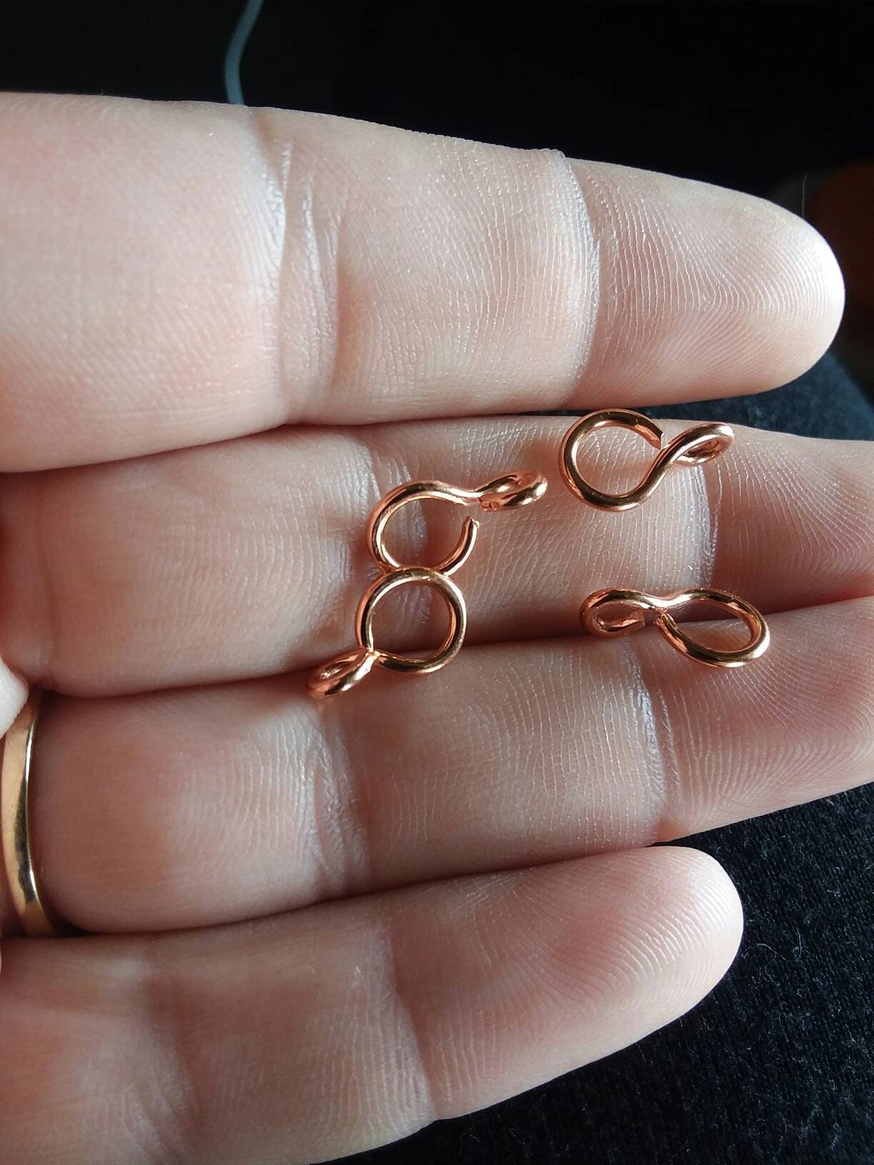 Small Simple Bails Handmade in Sterling Silver Copper - Etsy