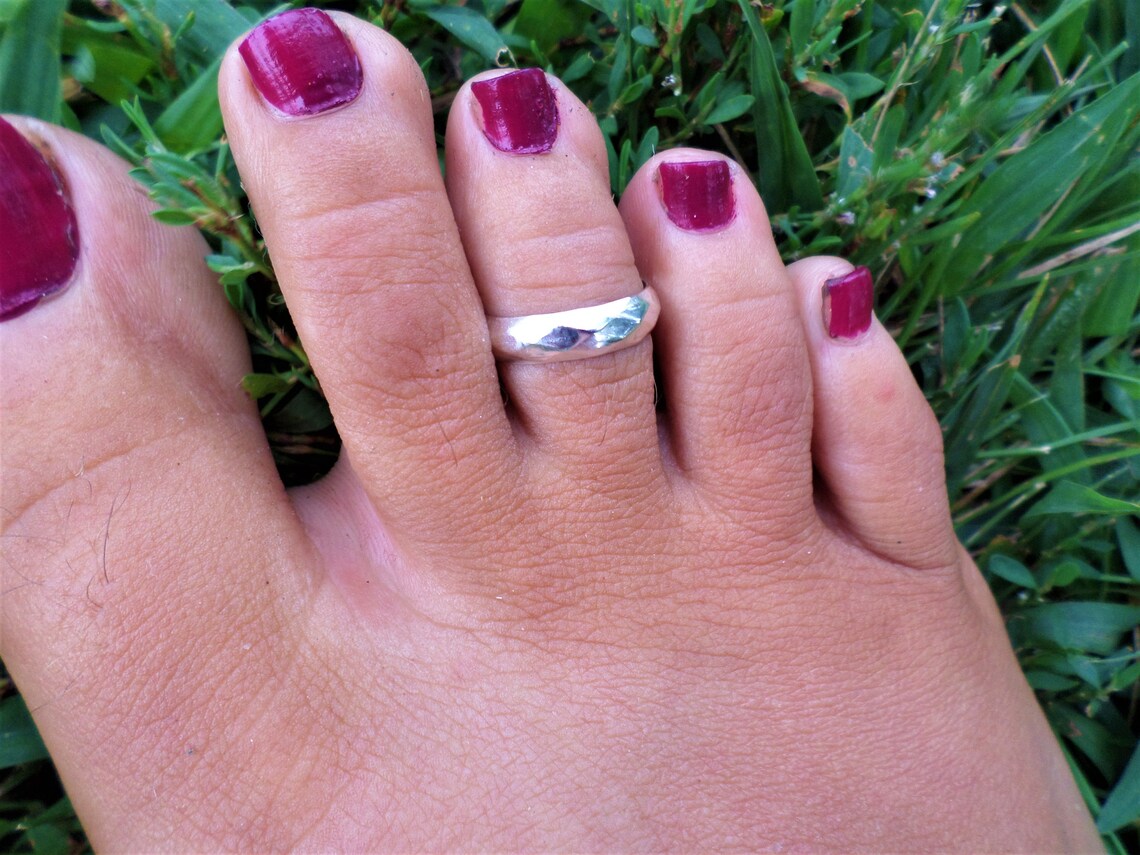 Sterling Silver Toe Ring Adjustable - Etsy