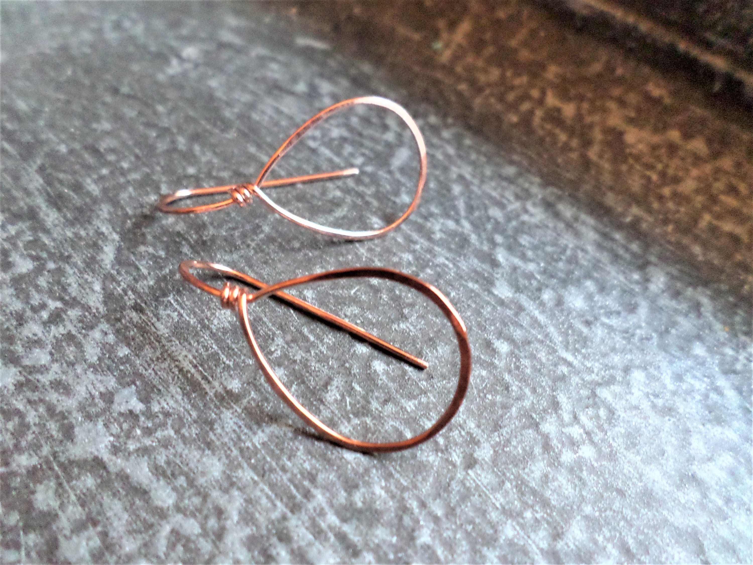 Teardrop Ear Wires Choose From Sterling Silver, Copper, Nugold ...
