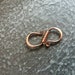 Double Hook Clasp Wrapped Choose From Sterling Silver, Oxidized ...