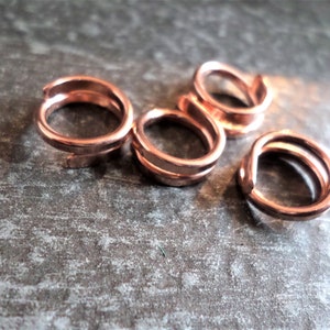 Handmade Split Rings 10mm /choose From Sterling Silver, Oxidized ...