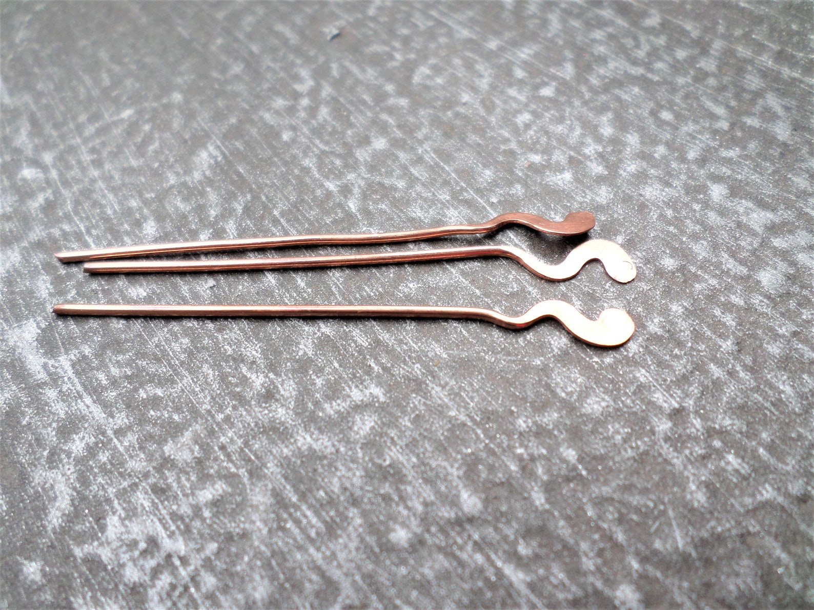 Squiggle Pins Hand Forged 10pcs 20g Sterling Silver, Oxidized Sterling ...