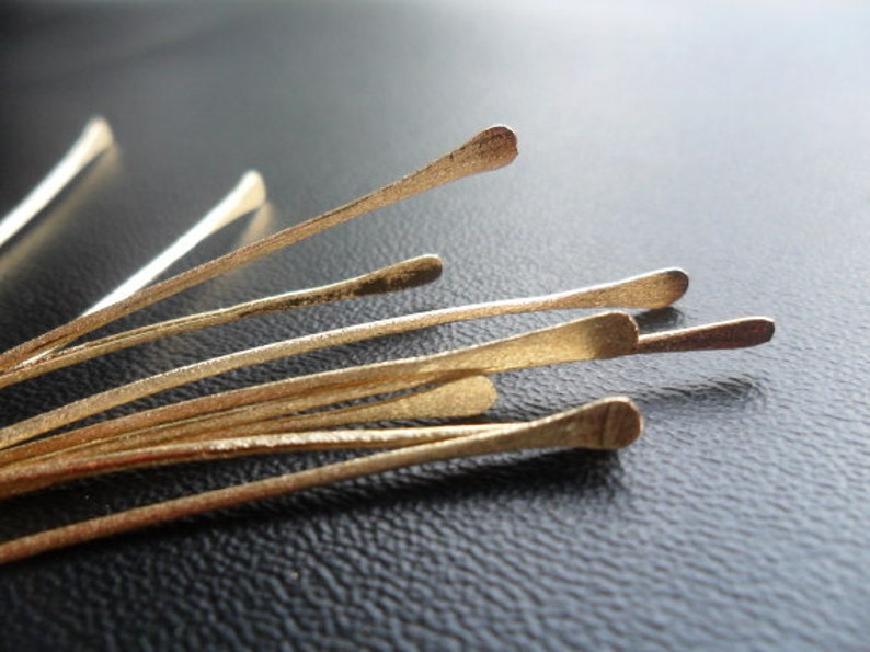 Artisan STARDUST Paddle Pins Handforged Hammered 10pcs 16g - Etsy