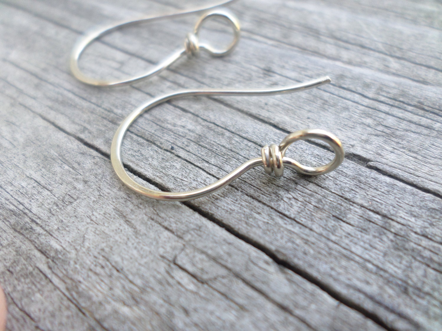 Large Rounded Hook Ear Wires Choose From Sterling Oxidized - Etsy