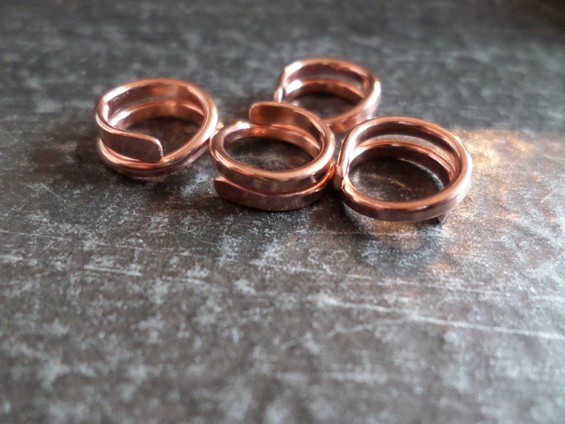 Handmade Split Rings 10mm /choose From Sterling Silver - Etsy
