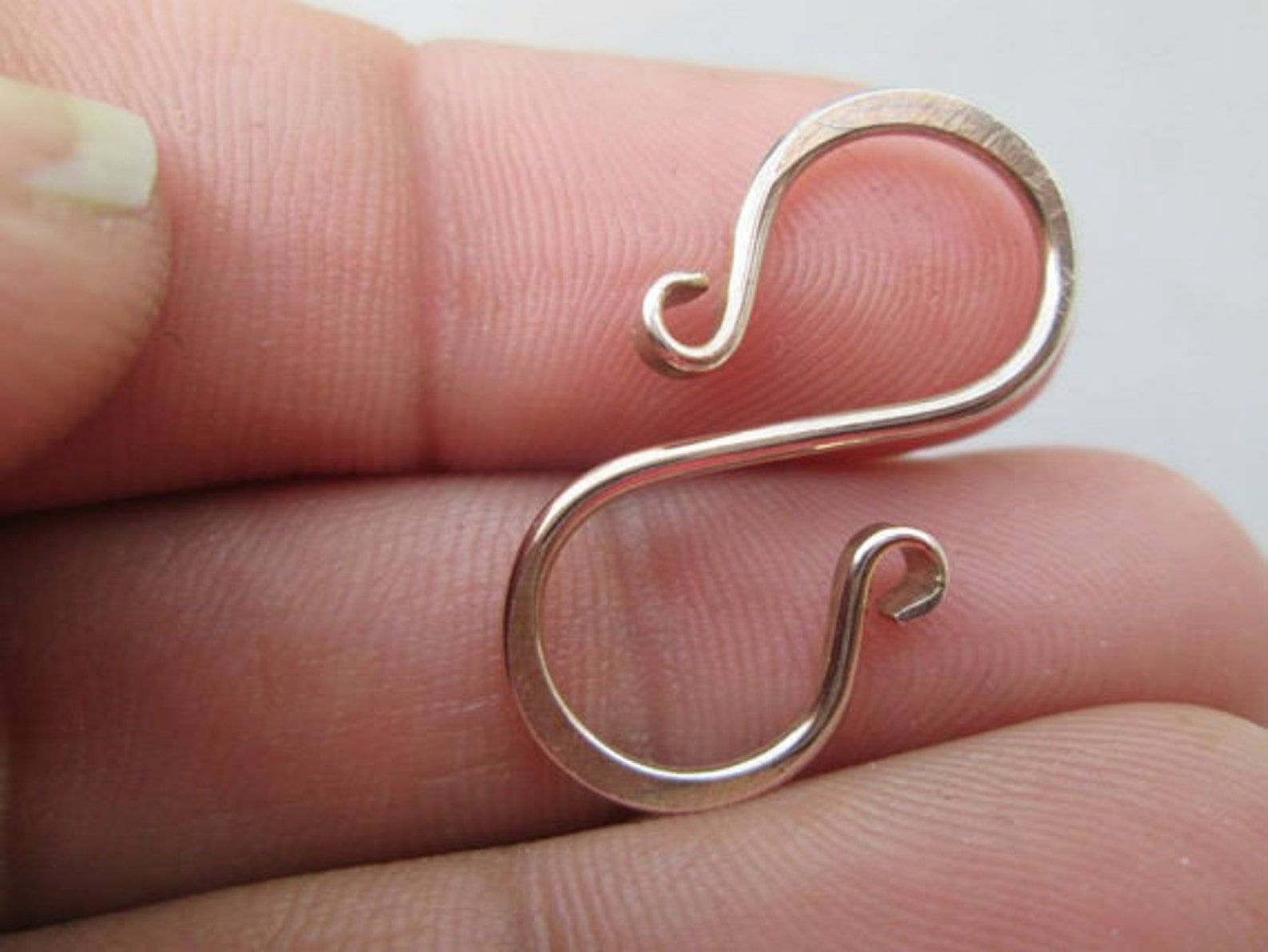 Double Hook Clasp Choose From Sterling Silver Oxidized - Etsy