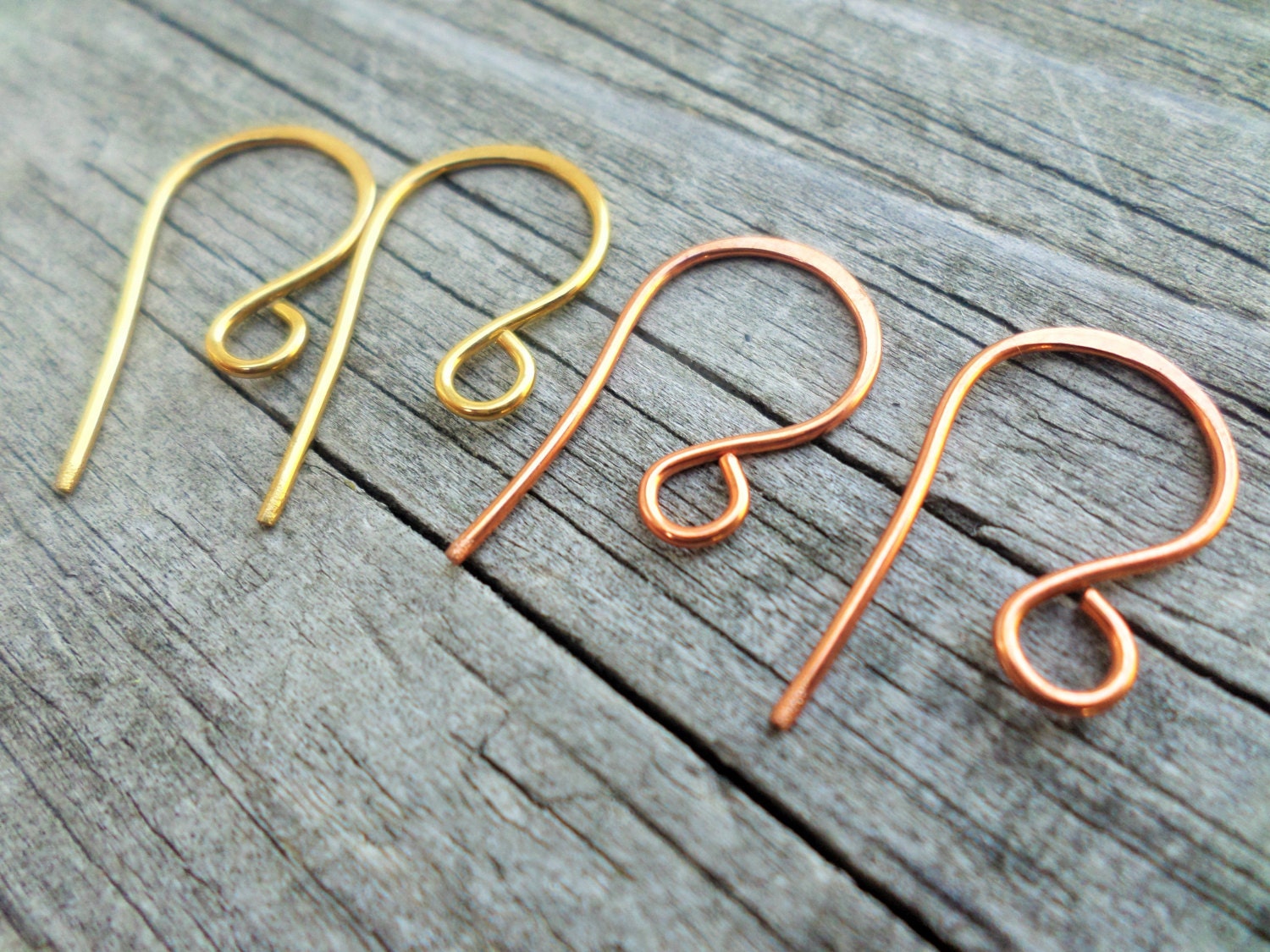 Handmade French Hook Ear Wires Choose From Sterling Silver - Etsy