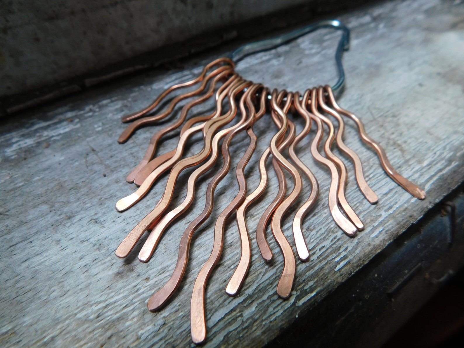 Wavy Graduating Paddle Set 16g Sterling Silver Oxidized - Etsy