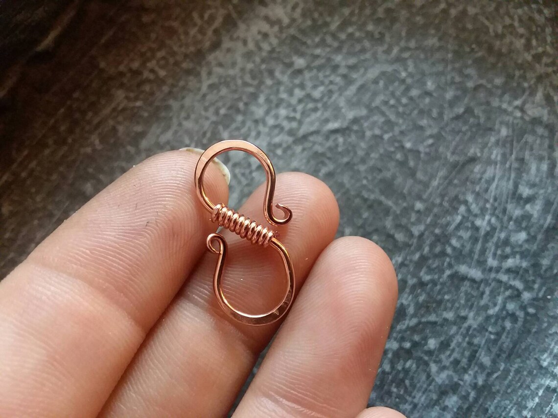 Double Hook Clasp Wrapped Choose From Sterling Silver - Etsy