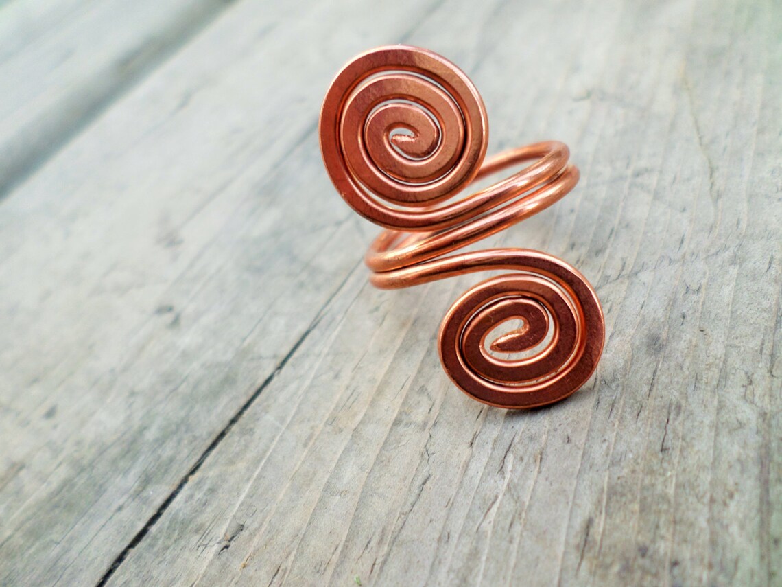 Swirl Ring Handmade Choose from Sterling Silver Oxidized | Etsy