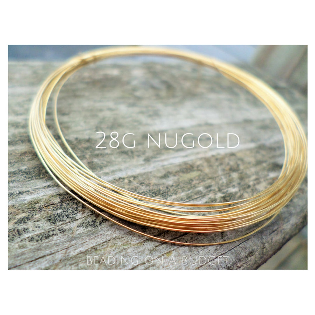 Nugold Wire 28g Round DS 5-100ft - Etsy
