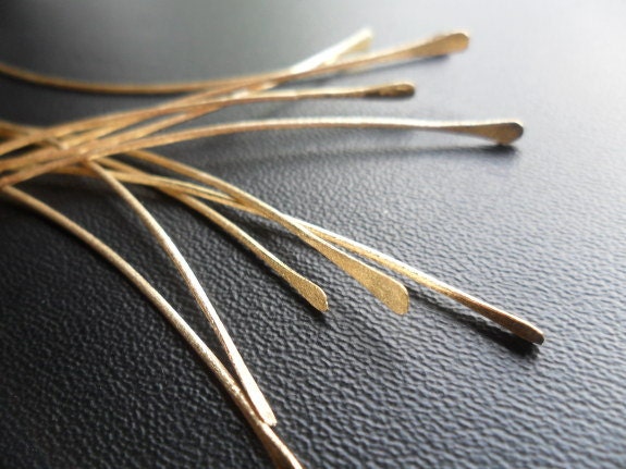 Artisan STARDUST Paddle Pins Handforged Hammered 10pcs 16g - Etsy