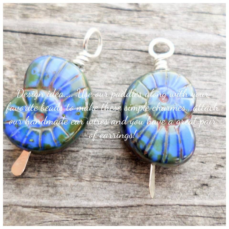 Paddle Pins Hand Forged 50pcs 22g Choose From Sterling Silver - Etsy