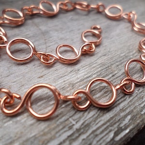Small Handmade Loop Chain 7mm Chain/sold by the FT - Etsy