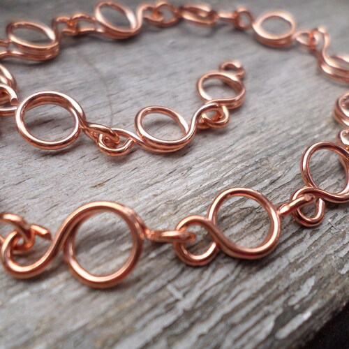 Small Handmade Loop Chain 7mm Chain/sold by the FT - Etsy