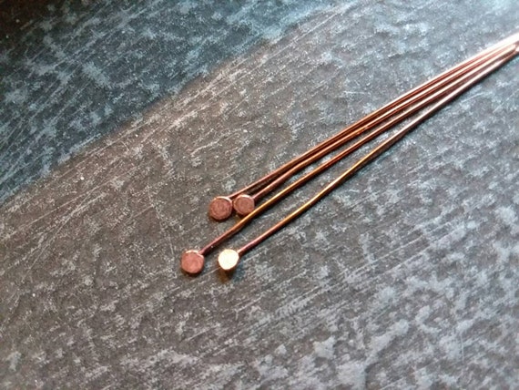 Handmade Circle Head Pins Choose From Sterling Silver | Etsy
