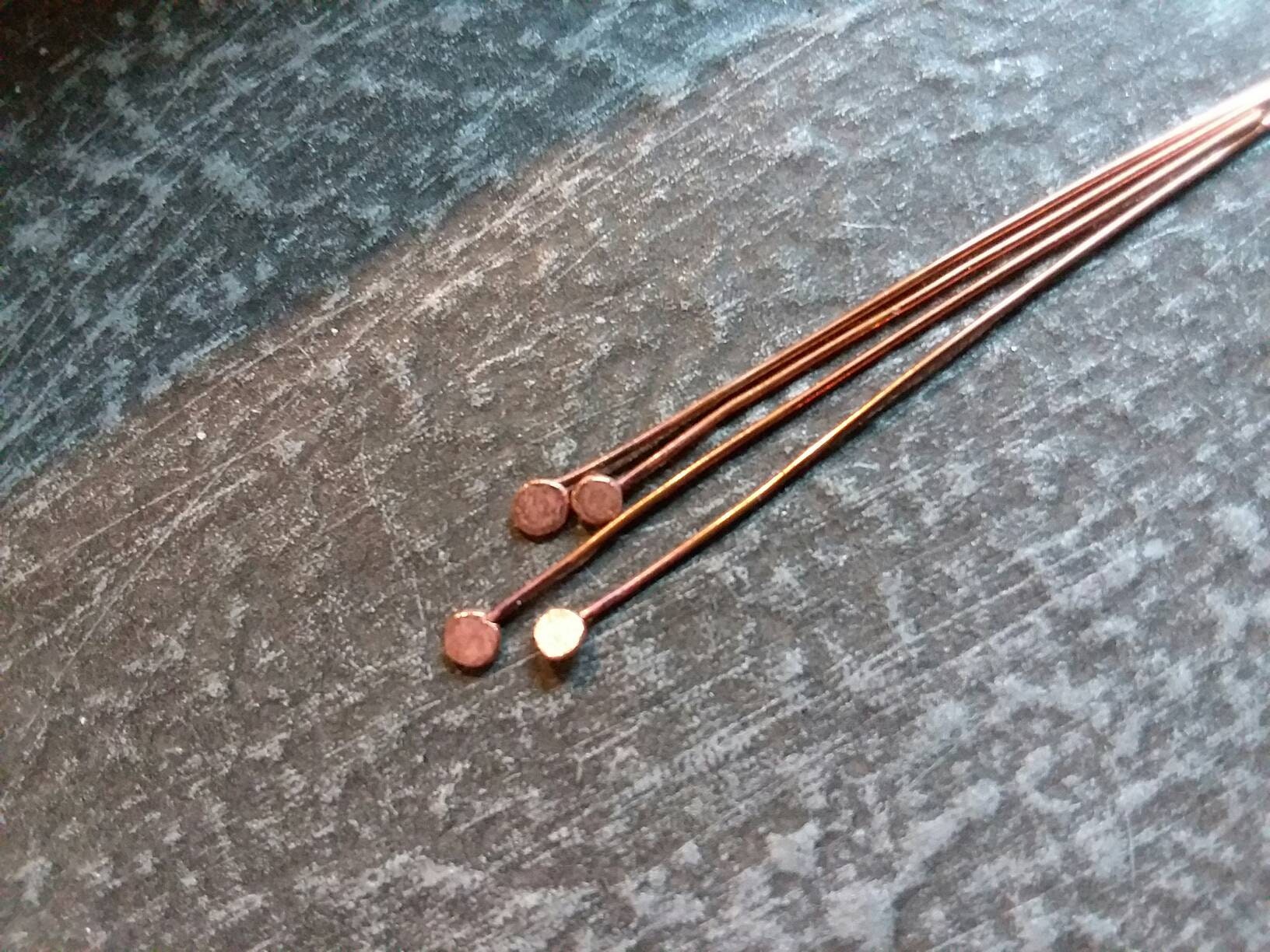 Handmade Circle Head Pins Choose From Sterling Silver | Etsy