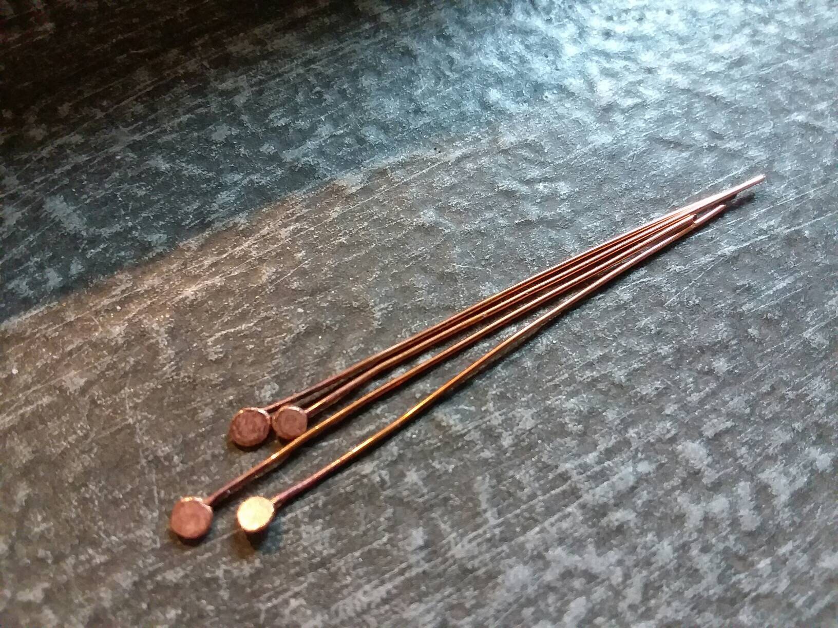 Handmade Circle Head Pins Choose From Sterling Silver - Etsy