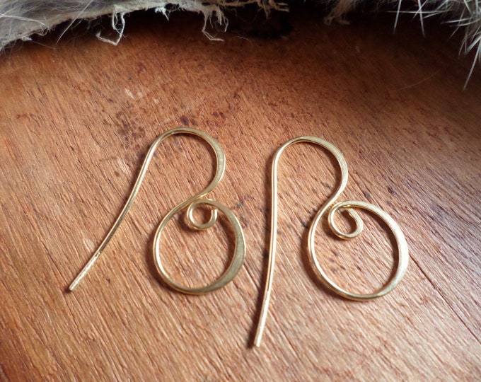 Artisan Series Thick Wrapped Ear Wires in Sterling Oxidized - Etsy