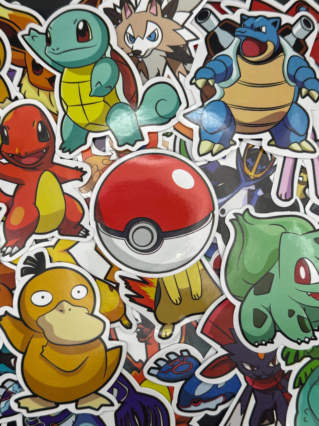Bold Colored Medium Sized Vinyl Pokemon Stickers. Great for Party ...