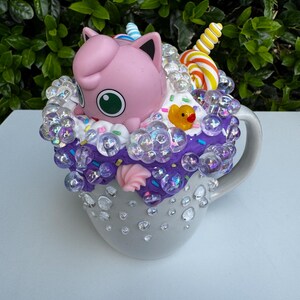Jigglypuff Decoden Tea Cup: Upcycled Sweet Dreams Decor - Etsy
