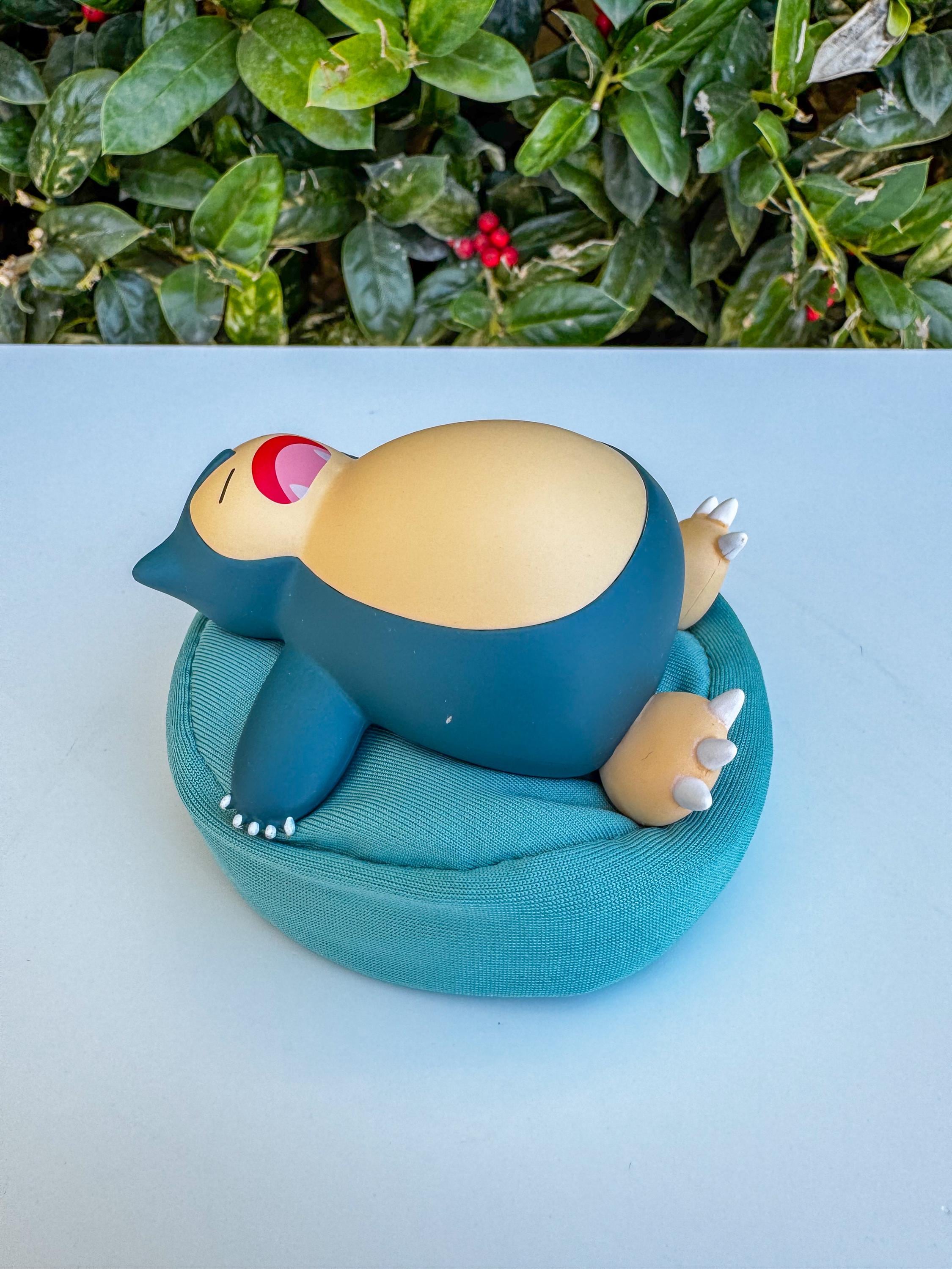 Sleeping Snorlax Figurine, Pokemon Figurine, Sleeping Pokemon, Dreaming ...