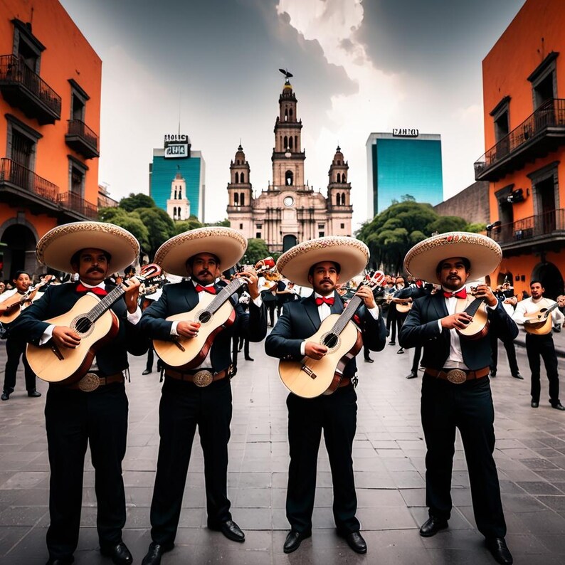 Mexican Mariachi Art Print - Traditional Music and Culture - Colorful ...