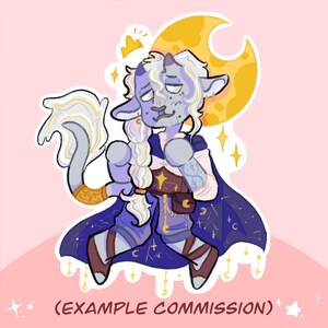 Custom YCH Stickers - Chibi Sticker Commission | Unique OC ...