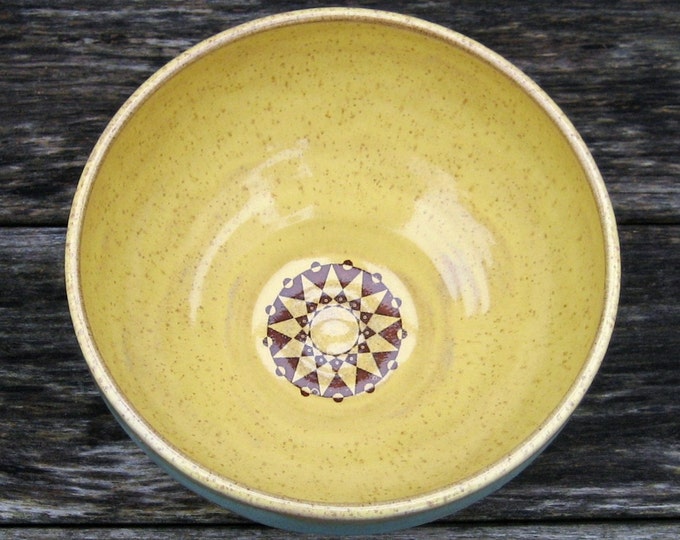 Crop Circle Designs on Handmade Ceramic Bowl Functional or Decorative ...