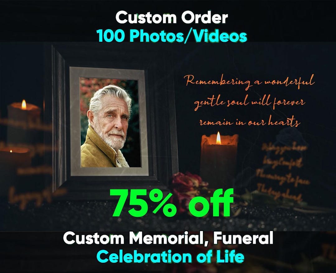 Heartfelt Funeral Memorial Tribute Photo Slideshow Video - Fully ...