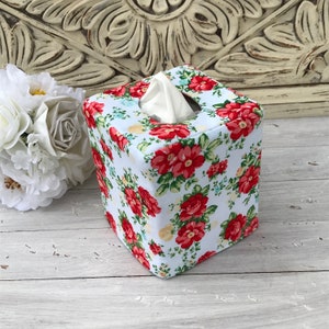 Sweet Rose Floral Reversible Tissue Box Cover - Etsy