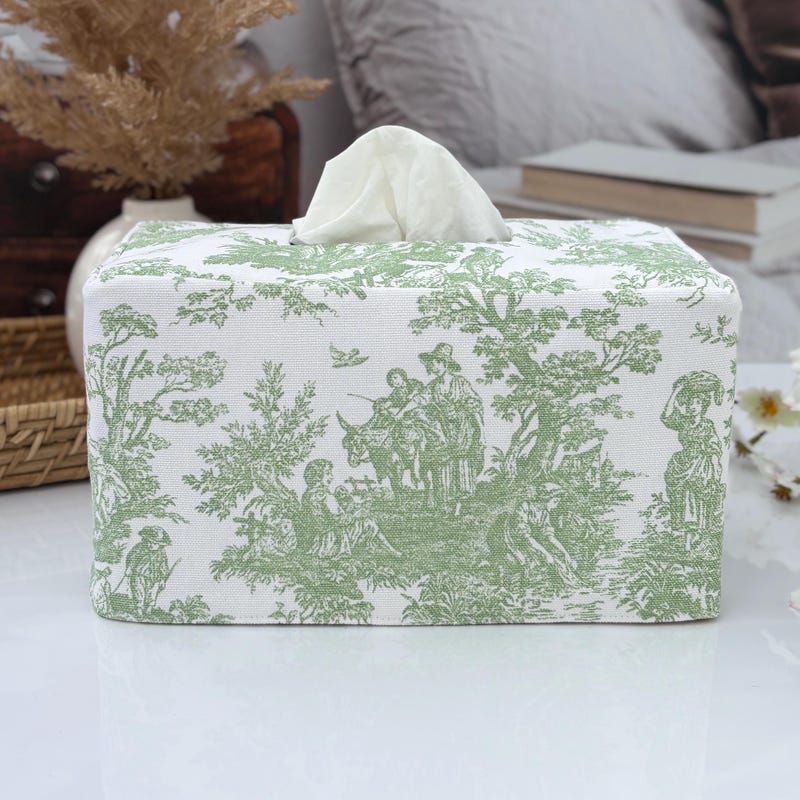 Tissue Box Toile - Etsy