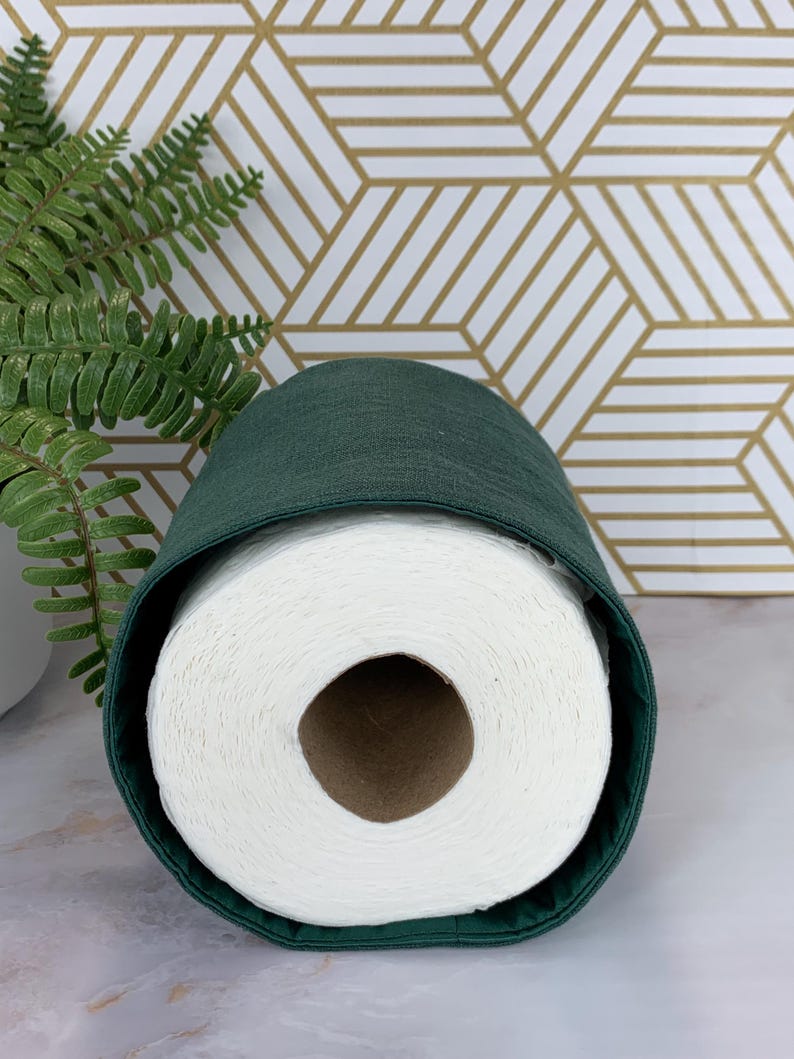 Linen Bathroom Toilet Tissue Paper Roll Cover - Etsy