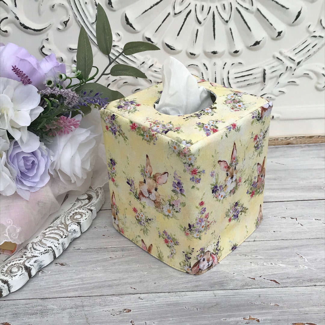 Easter Bunny Reversible Tissue Box Cover - Etsy