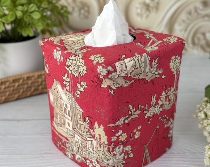 French Country Tissue Box, Tissue Box Cover, Lavender Tissue Box Cover ...