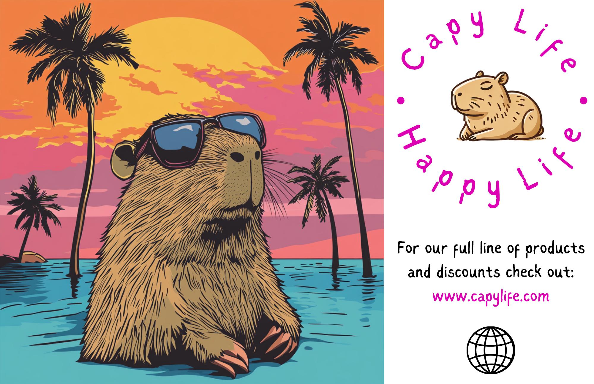 Adorable Easter Capybara Card – Cute Spring Greeting for Animal Lovers ...