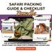 Safari Packing Guide & Checklist Bundle (PDF) - Etsy