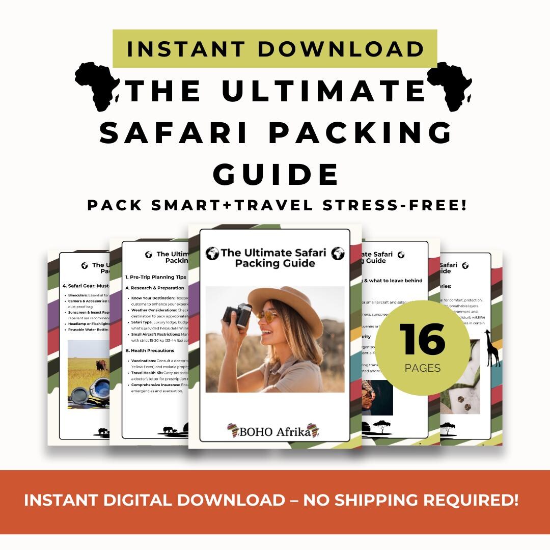Ultimate Safari Packing Guide | Digital Travel Guide | What to Pack for ...
