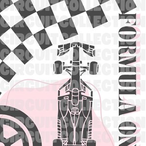 Pink F1 Race Car Digital Poster | Formula 1 F1 Printable Digital ...