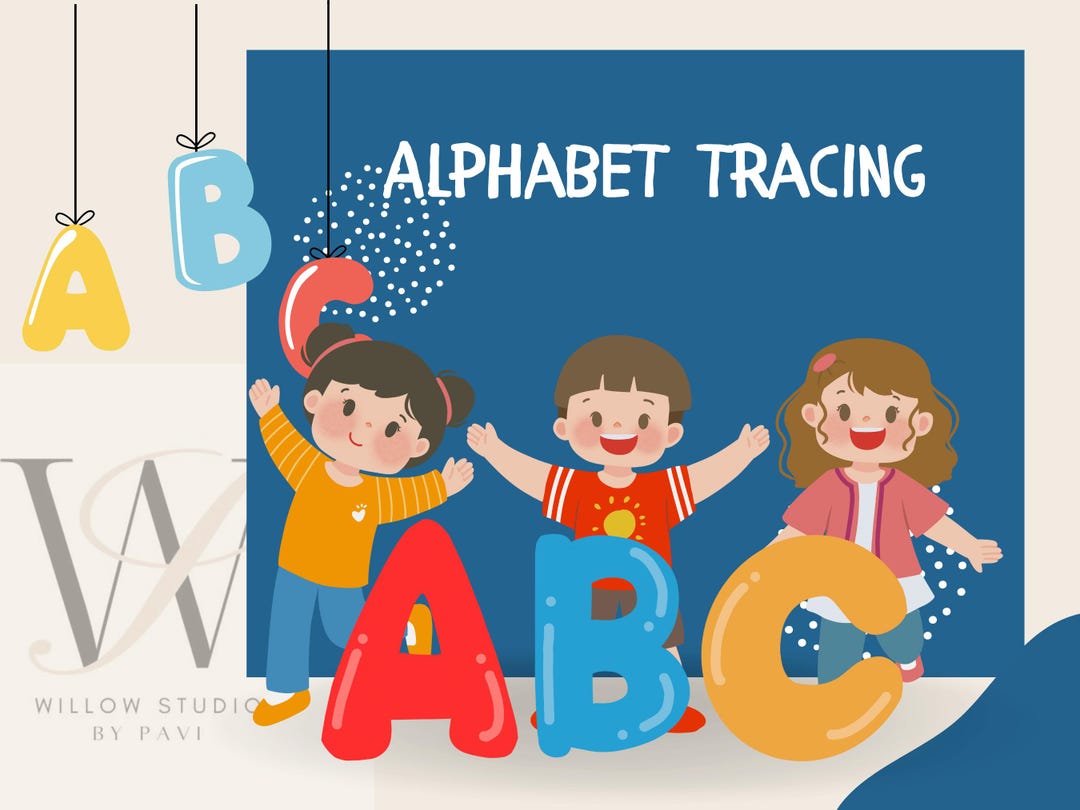 Digital Printable of Alphabet Tracing Pages for Preschoolers and ...