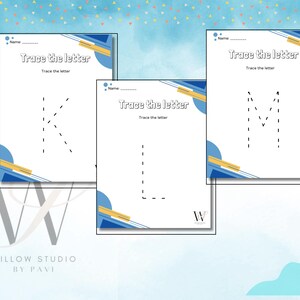 Digital Printable of Alphabet Tracing Pages for Preschoolers and ...