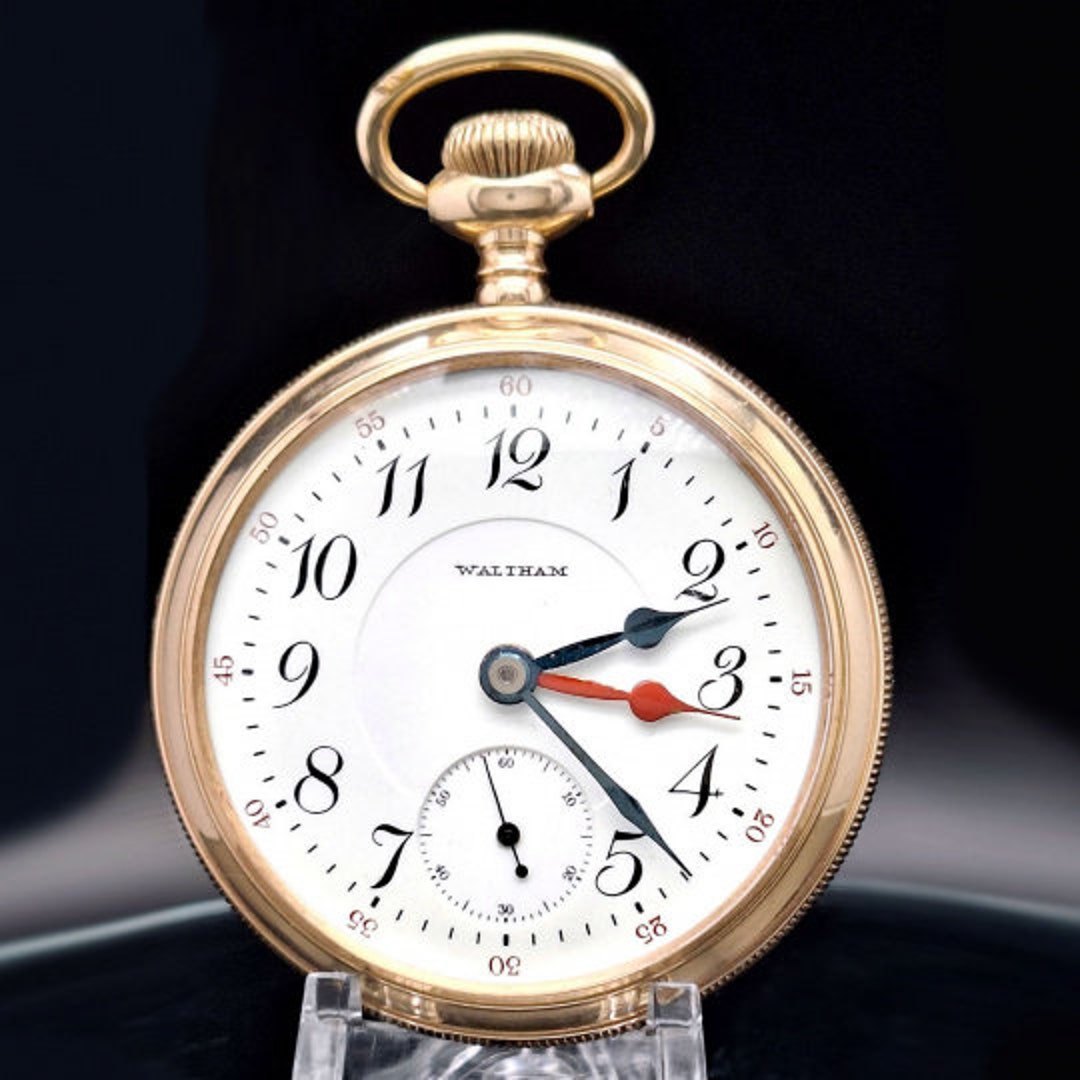 Antique 10K Goldfill Waltham Rail Road Pocket Watch,size 18,21 Jewels ...