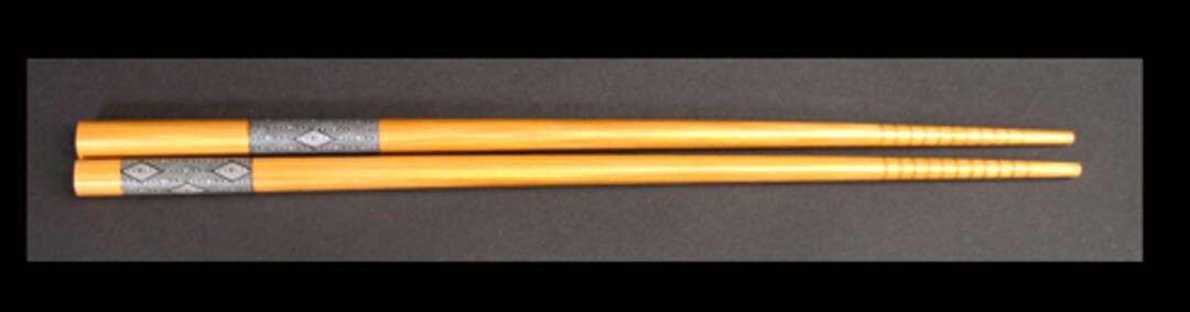 A Pair of Japanese Diamond Design Chopsticks,9 Inches - Etsy