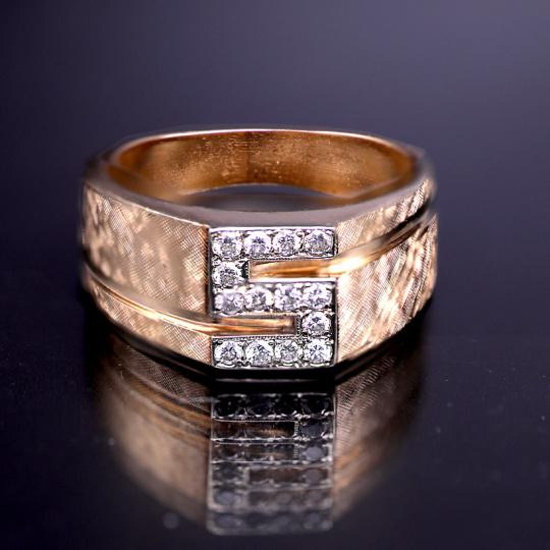 Antique 14K Gold and Diamond Ring for Men,hefty Gold Content ! - Etsy