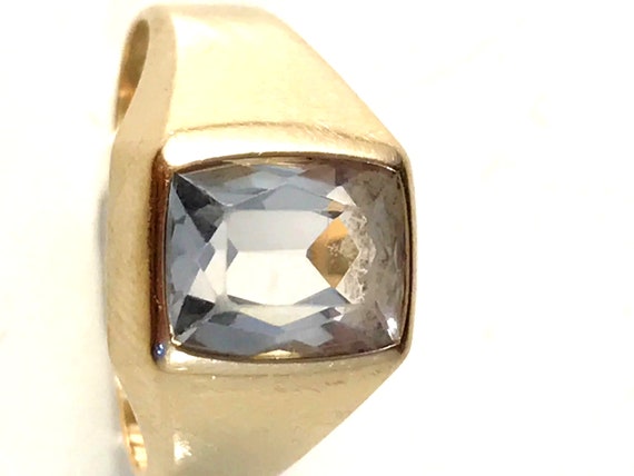 Antique European 18K Solid Gold Designer Rock Crystal… - Gem