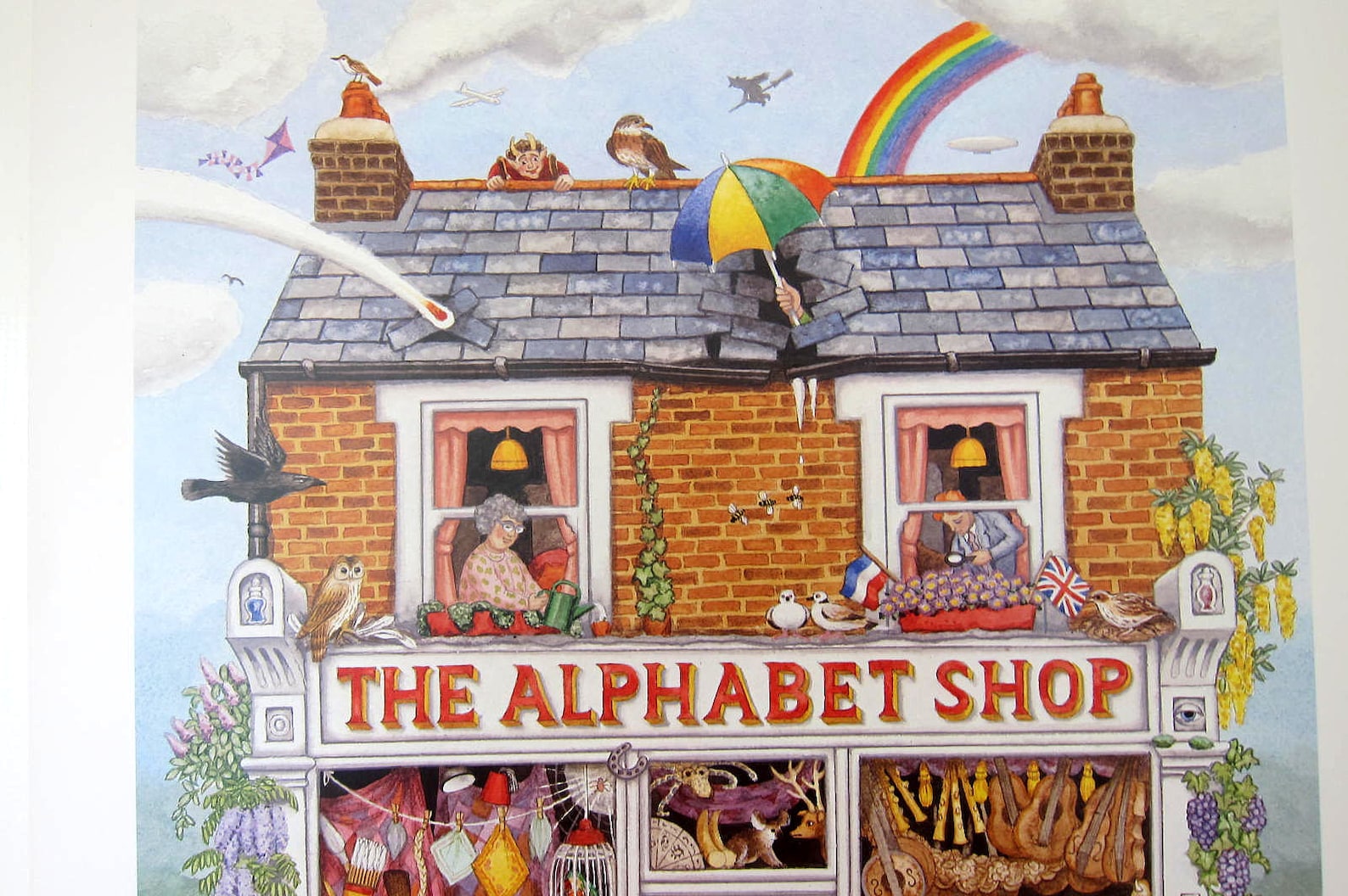 British/english Poster Size Print-the Alphabet Shop by Gale - Etsy