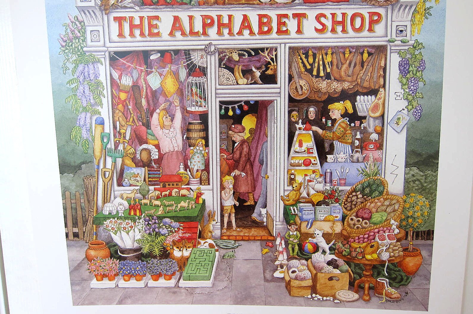 British/english Poster Size Print-the Alphabet Shop by Gale - Etsy