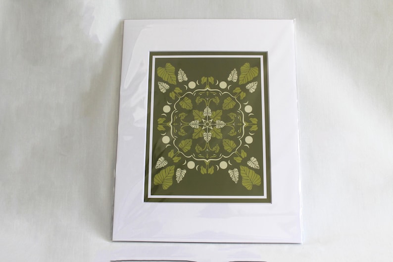 11x17" - Kalo Mandala Art Print With White Matte Border - Etsy